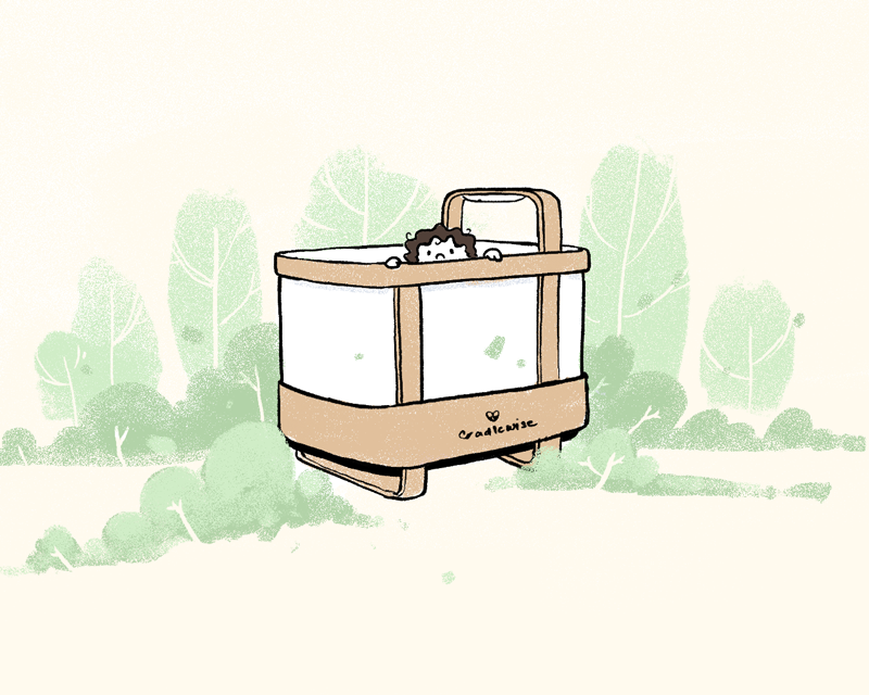 Eco-friendly green crib that will grow with your baby